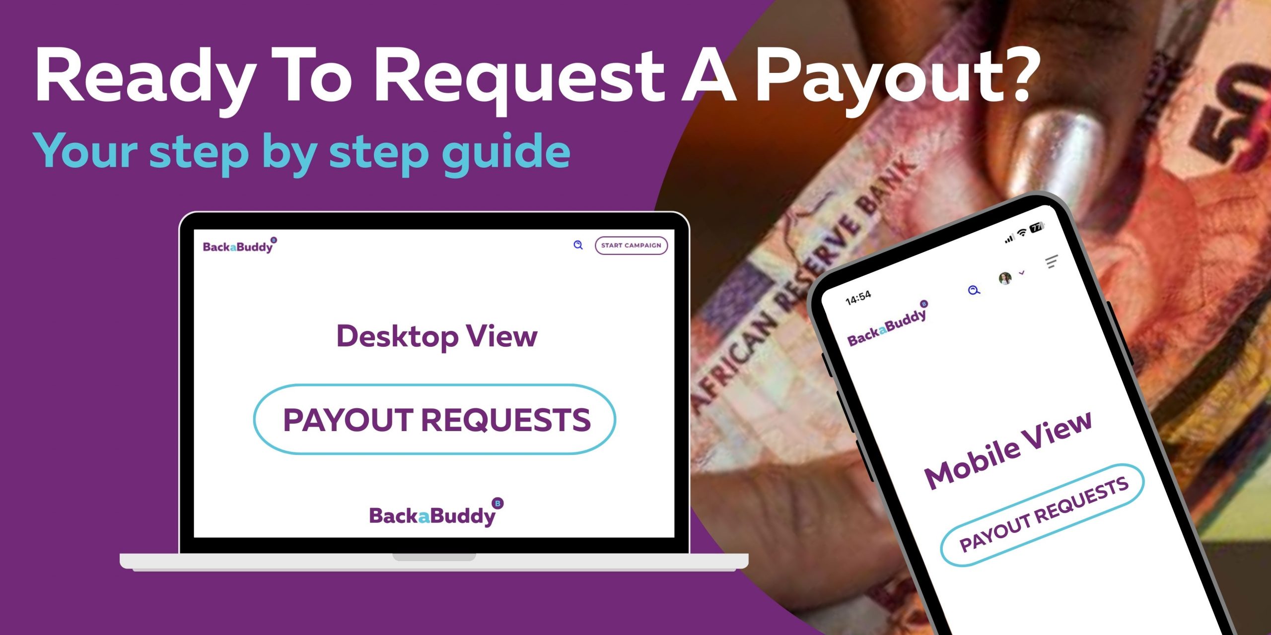 How to Request a Payout on BackaBuddy - Mobile and Desktop View ...